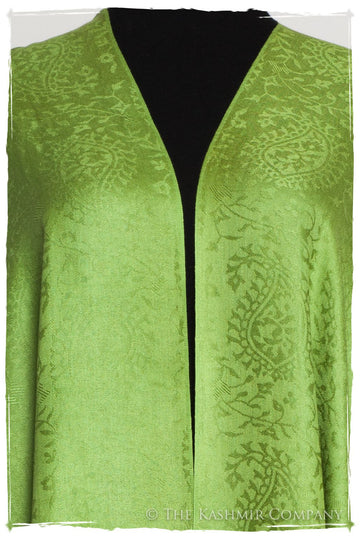 Chartreuse Royale Paisley Silk Scarf / Shawl — Seasons by The Kashmir ...