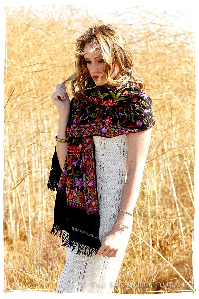 Jardin de Hera Notre Dame Shawl — Seasons by The Kashmir Company